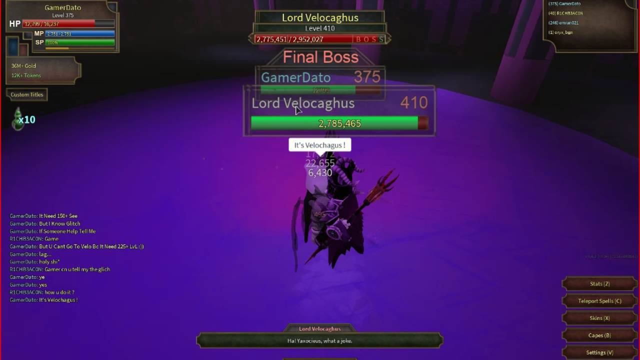 The Lord's Of Nomrial Lord Velochagus Location [ROBLOX] !! - YouTube