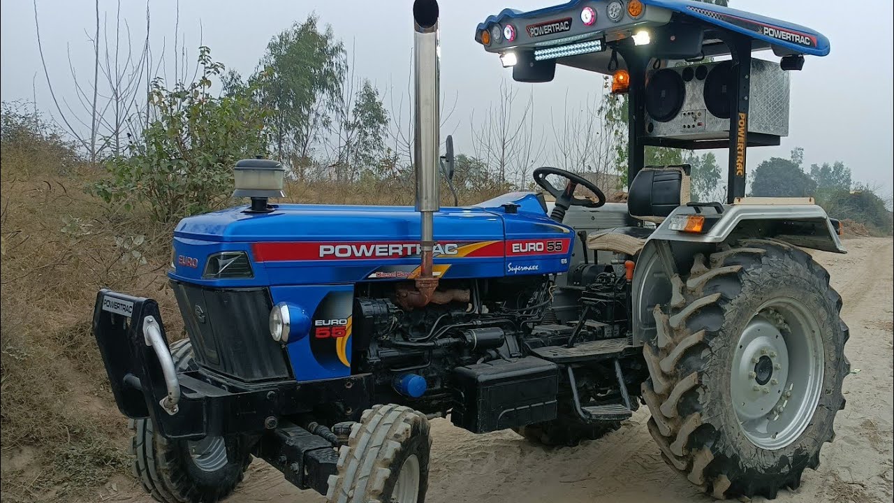 powertrac Euro 55 modify 💪💪💪 - YouTube