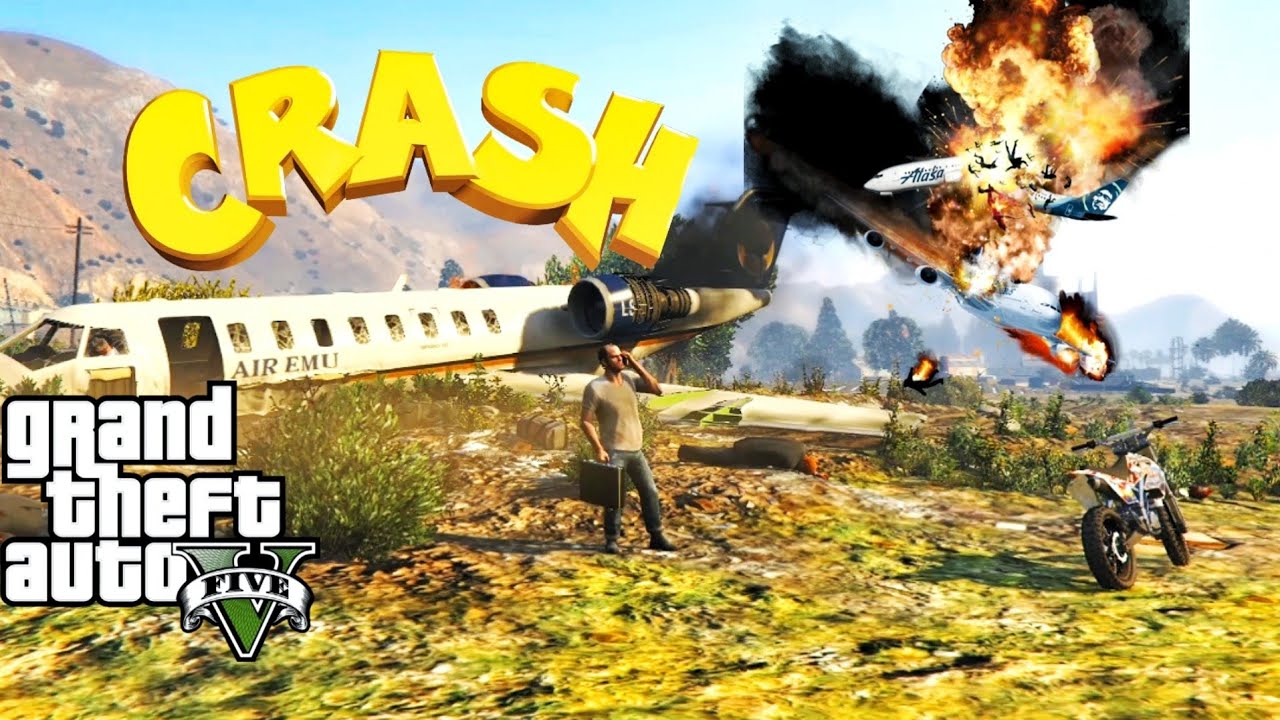 GTA 5 : plane crash mission| gta v mission #gta #gta5 #gameplay - YouTube