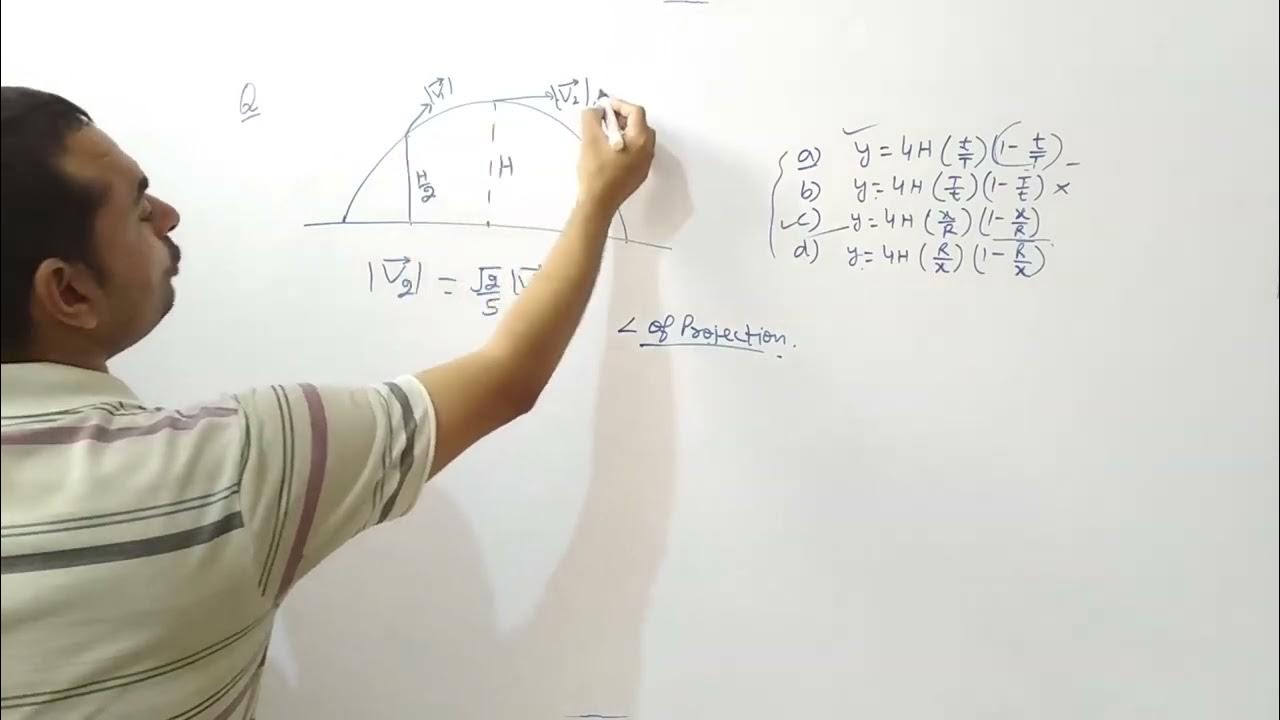 10. Problems on trajectory of parabola - 3 - YouTube