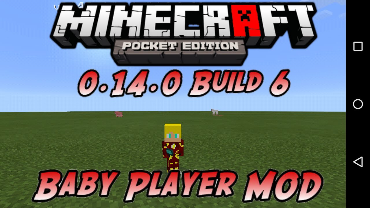 {1}MOD[Baby Player]Para MinecraftPe 0.14B6 - YouTube