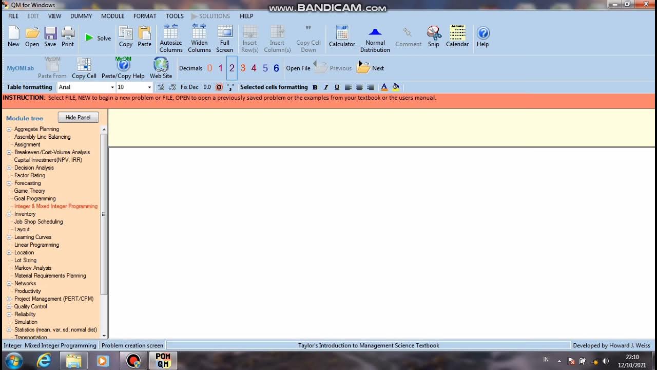 Tugas Aplikom 2 Penyelesaian Integer Programming Kasus 1-3 Dengan Aplikasi POM - YouTube