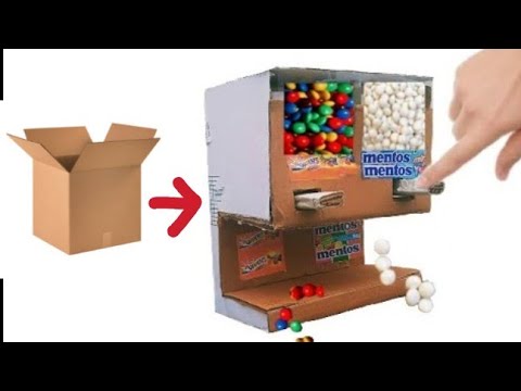 How to make vending machine by cardboard - YouTube