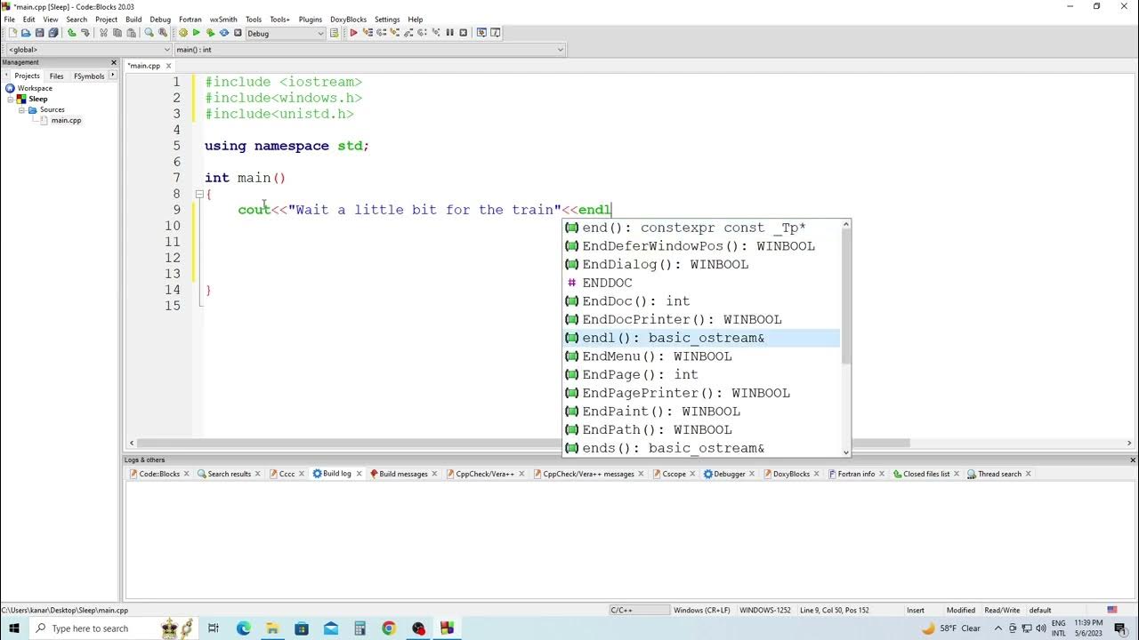 Sleep in C++ Lesson 38 HD - YouTube