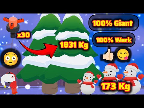 30x Sprinkle 100% Raksasa🌲Cemara & Boneka Salju Jumbo Play Together Game 