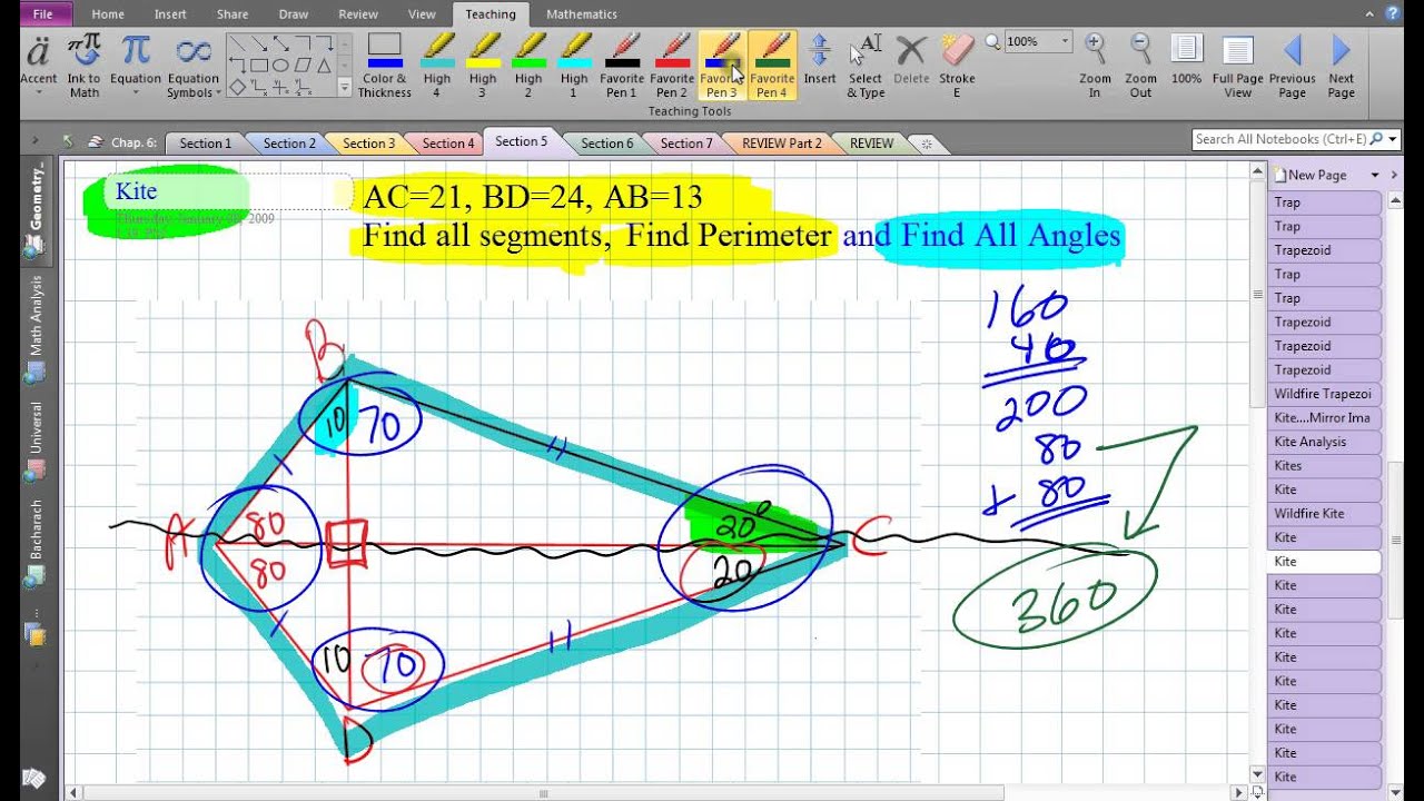 Kite Finding Angles And Segments YouTube
