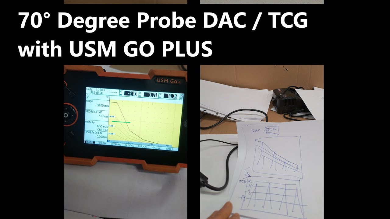 [ENG] 07 - 70° Degree Probe DAC / TCG With USM GO PLUS - YouTube