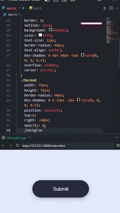Animated Submit Button In Css Js Html Css Creative Design Youtube 