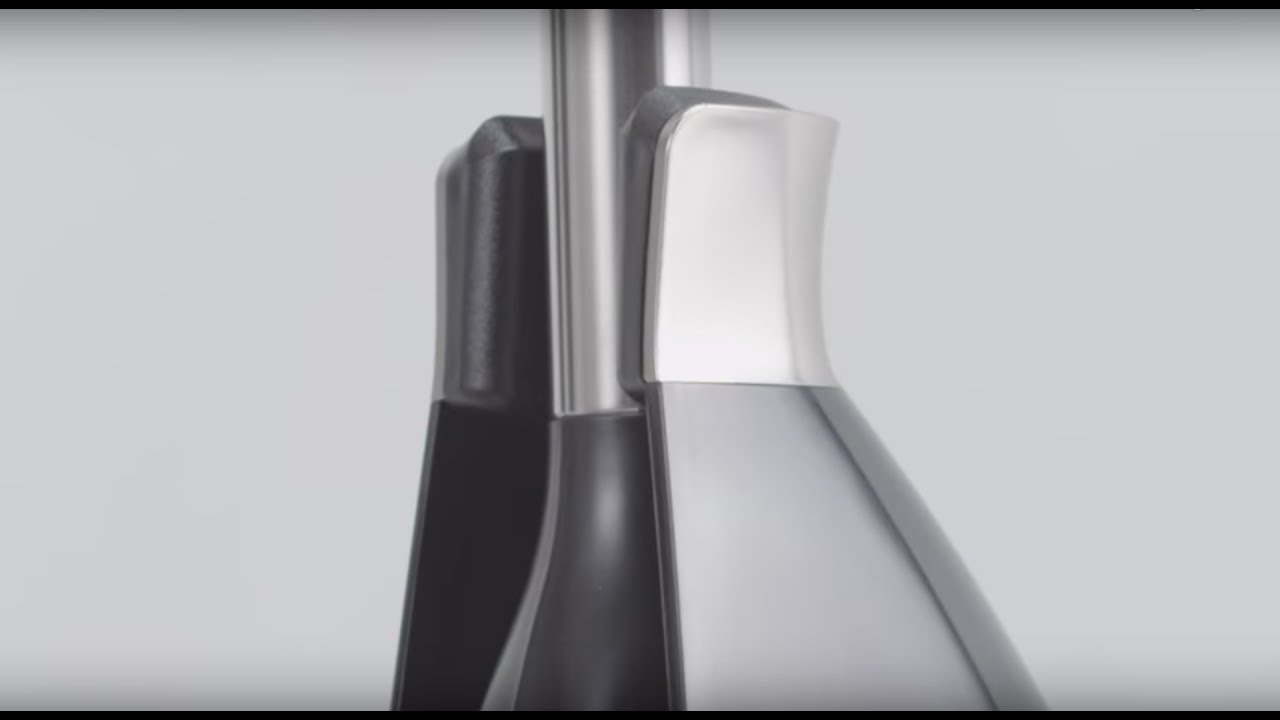 simplehuman black toilet cleaning brush - YouTube