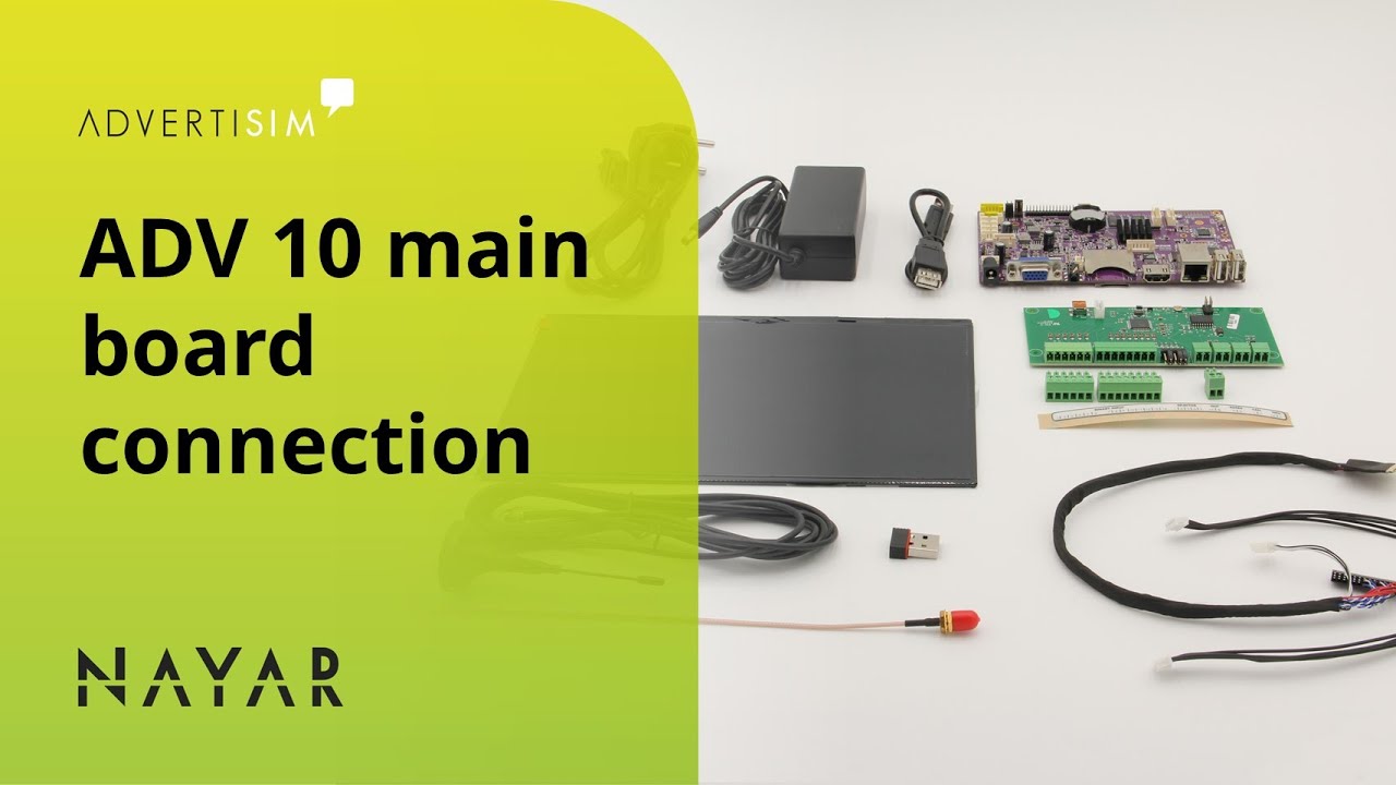 ADVERTISIM · ADV 10 main board connection - YouTube