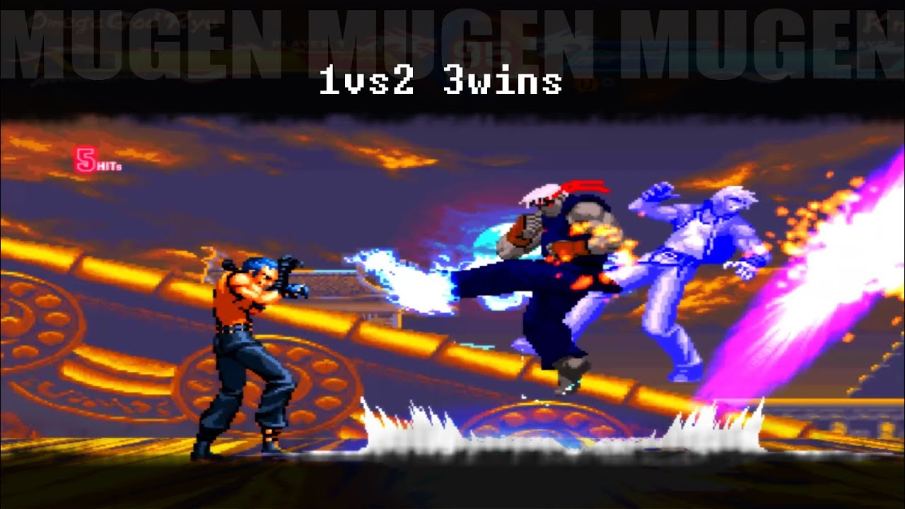 Omega God Ryu vs K999, K | MUGEN 1vs2 - YouTube