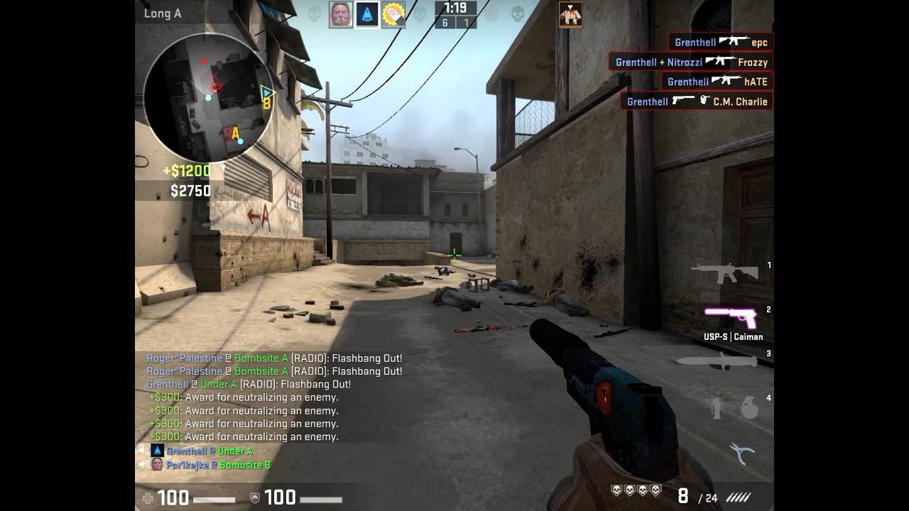 CS:GO: Roger helps me defend long - YouTube