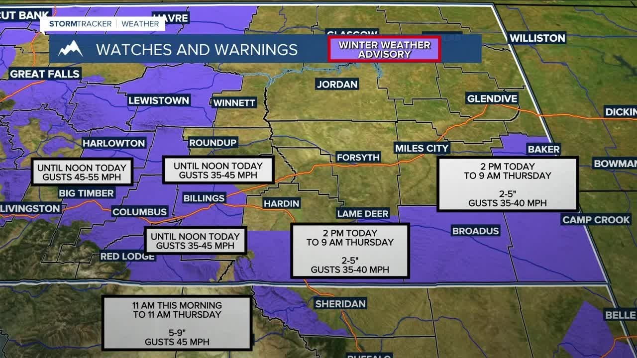 Q2 Billings Area Weather: Strong winds - YouTube
