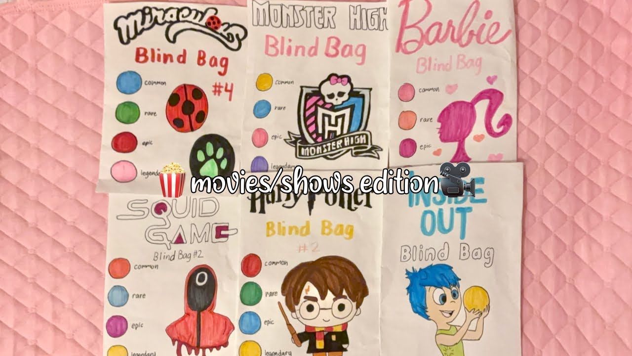 Blind Bag Compilation Movies Edition Asmr Applefrog Youtube