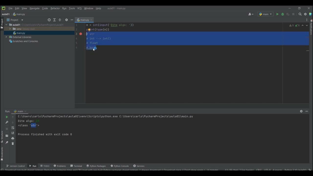 Aula 03 - Tipos de dados primitivos em Python - YouTube