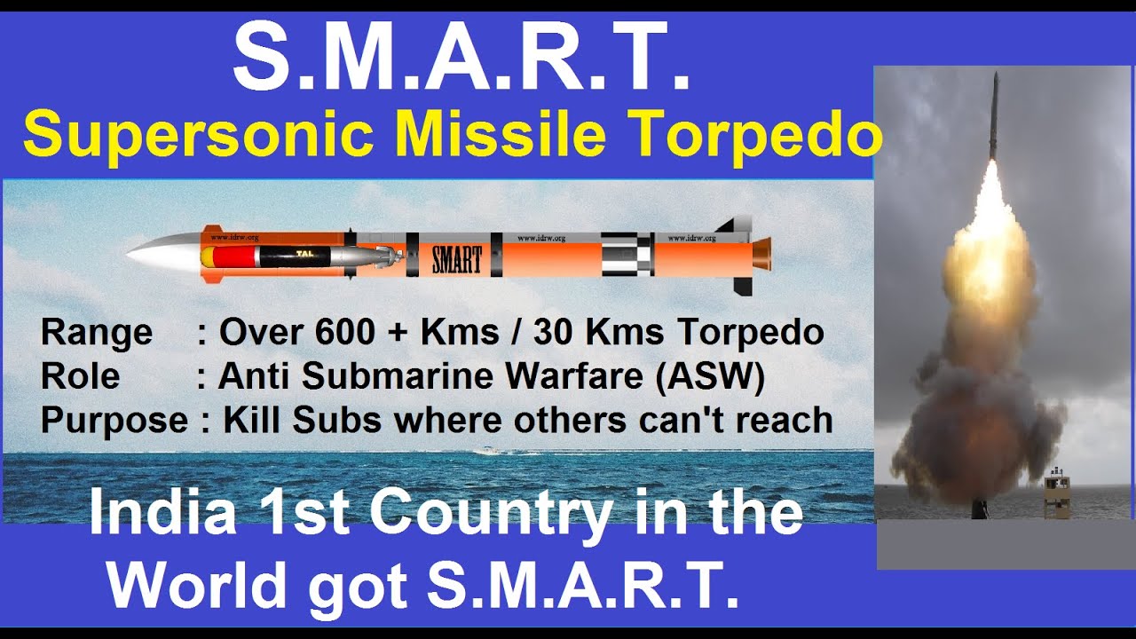 DRDO Test Fired SMART Torpedo Successfully l Range upto 650 Kms l India ...