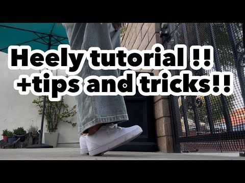 Tips and tricks on how to wear heelys !! +1 tricks!! (In depth ...