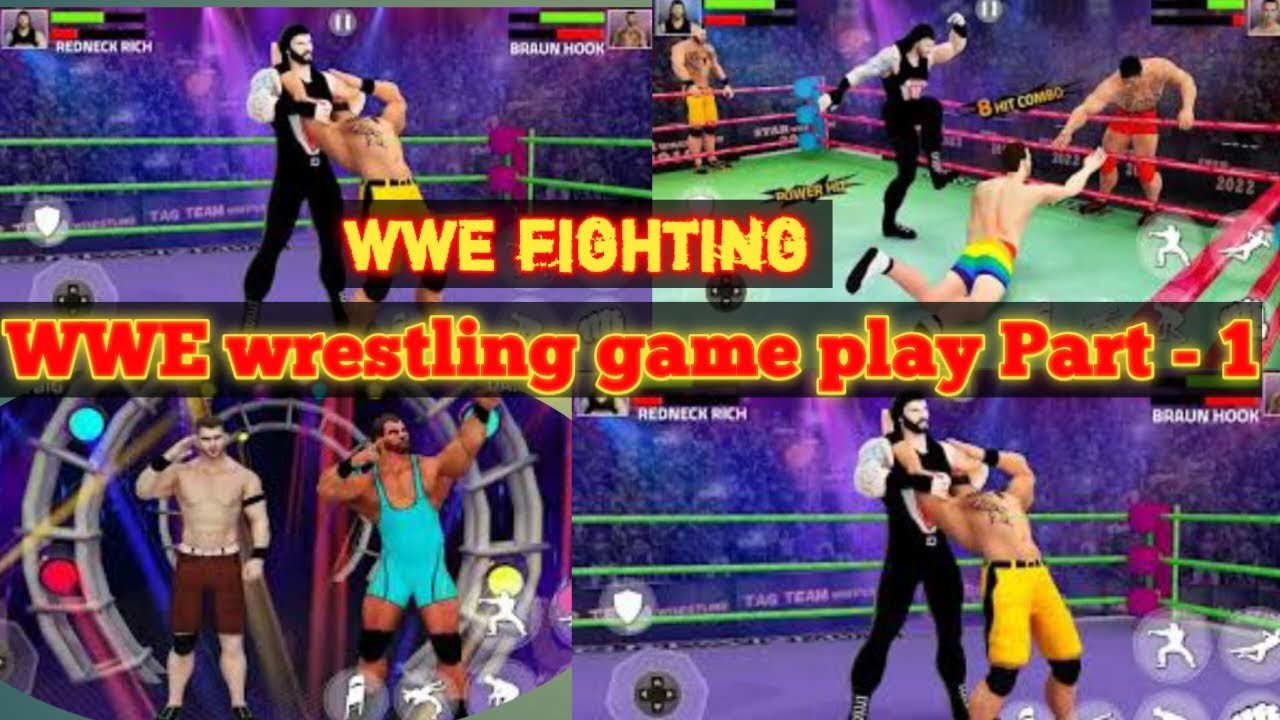 wwe wrestling gameplay part-1 | how to play wwe for beginner - YouTube