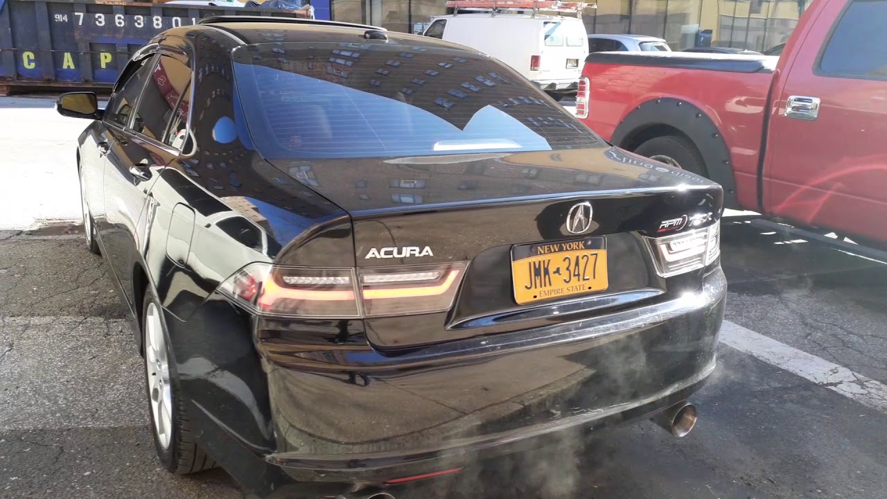 TSX 08 Accani headlights & Akkon taillights - YouTube