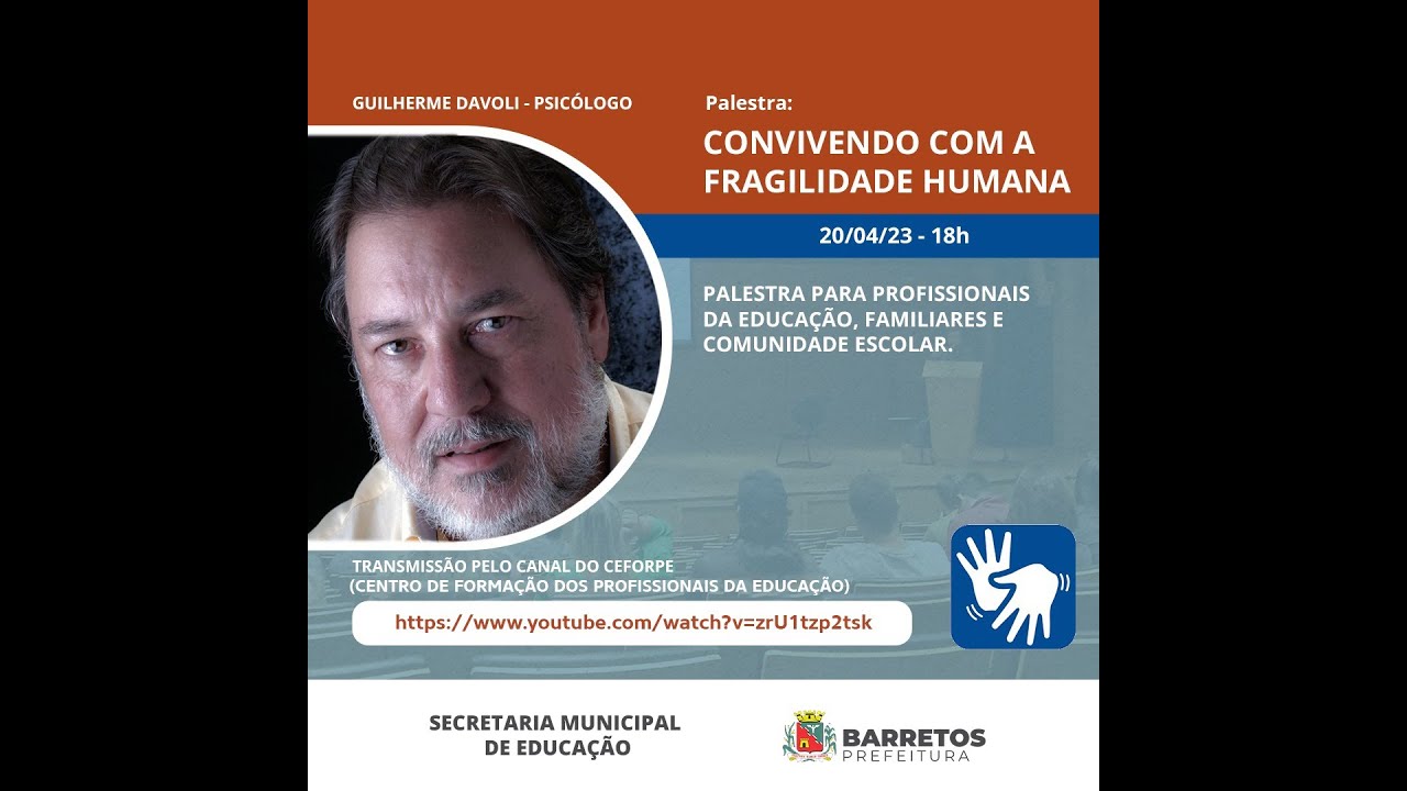 CONVIVENDO COM A FRAGILIDADE HUMANA - GUILHERME DAVOLI - YouTube