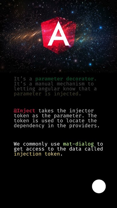What is @Inject Angular?#shorts #angular #typescript #javascript #interview #codinginterview # ...