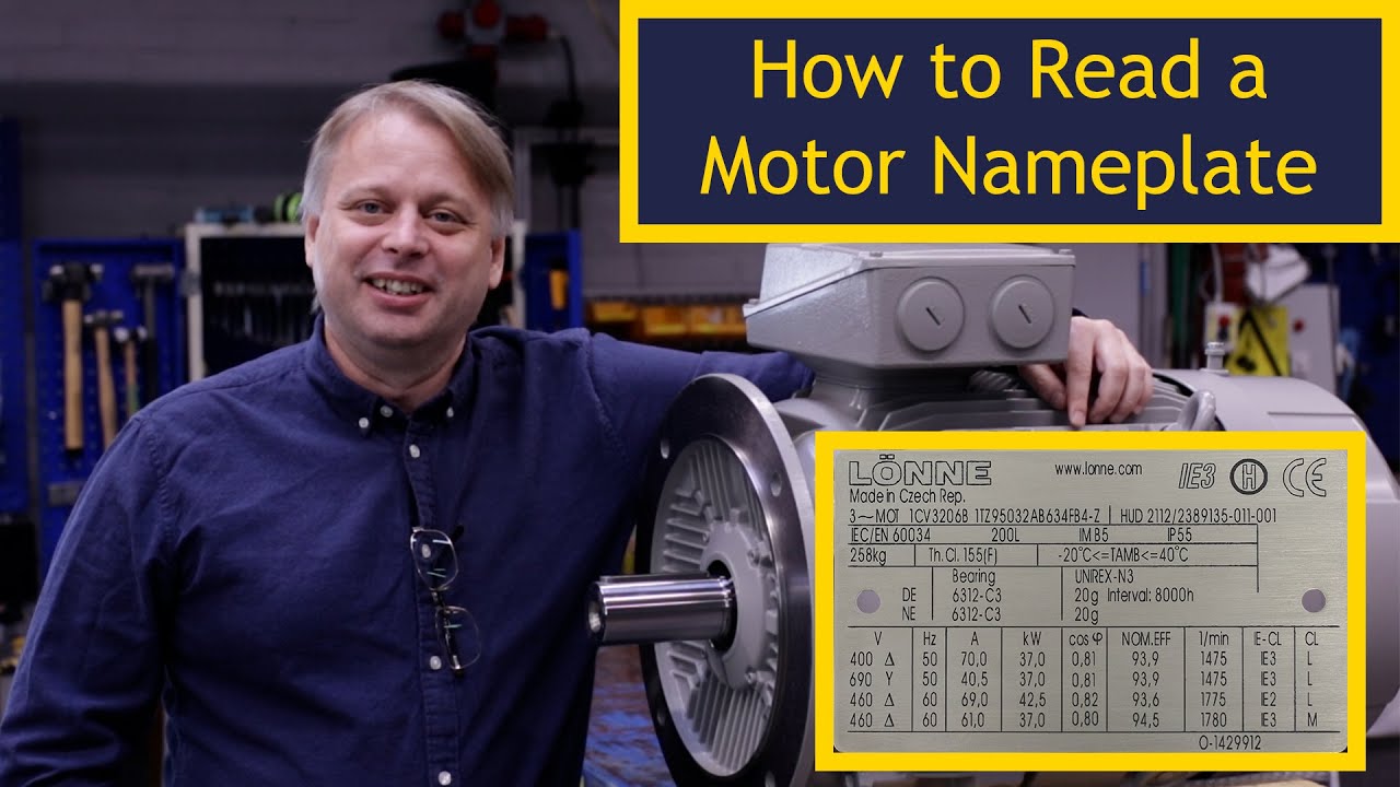 How to Read a Lönne Motor Nameplate (Tutorial) - YouTube