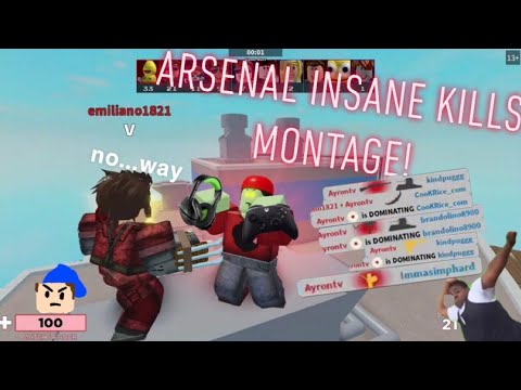 ARSENAL INSANE KILLS MONTAGE! ARSENAL 8K MONTAGE! | ROBLOX - YouTube
