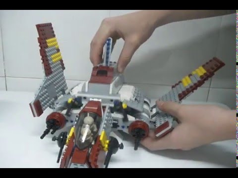 LEGO 8019 Republic Attack Shuttle Review - YouTube