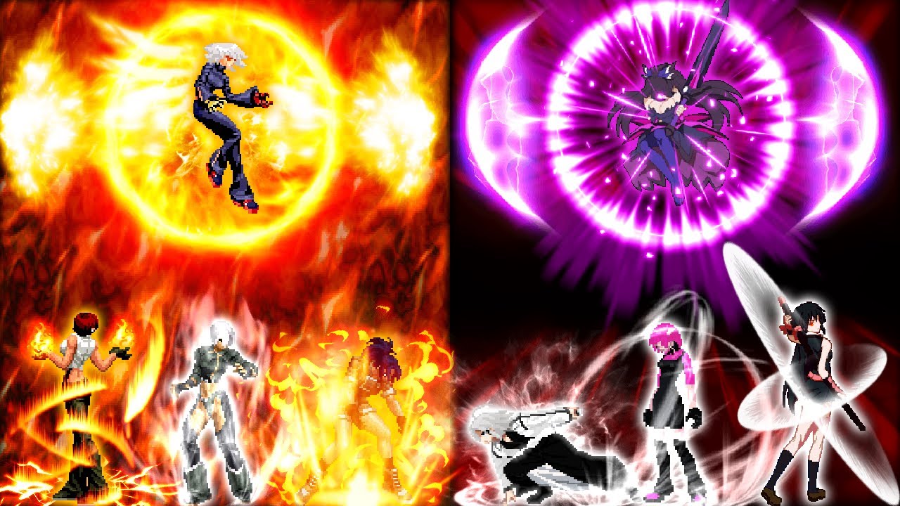 Kof Mugen Anime Girls Team Vs Kof Girls Team Youtube