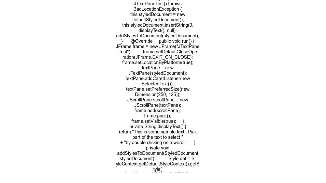 How to set bold font style for selected text in JTextArea instance - YouTube