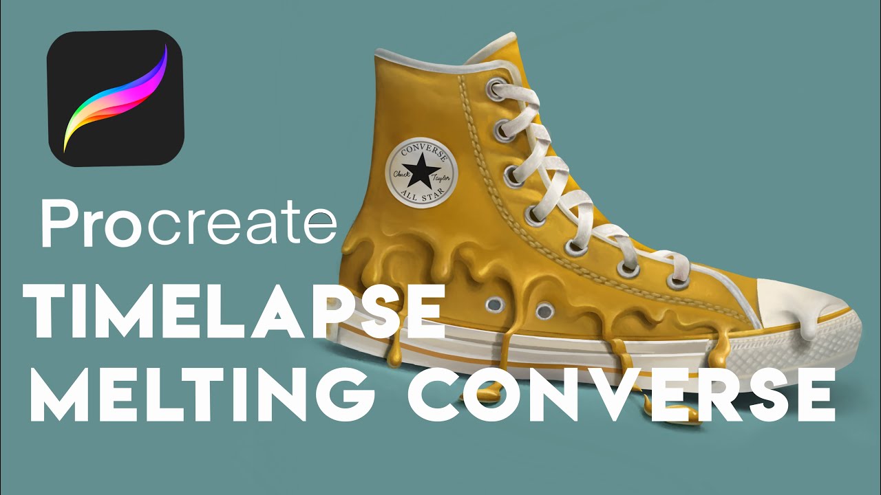 Procreate Melting Converse Timelpase iPad Pro m - YouTube