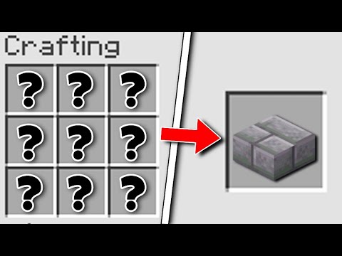 Minecraft: How to Craft Stone Brick Slabs (10 Second Crafts) - YouTube