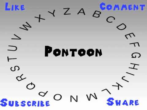 How to Say or Pronounce Pontoon - YouTube