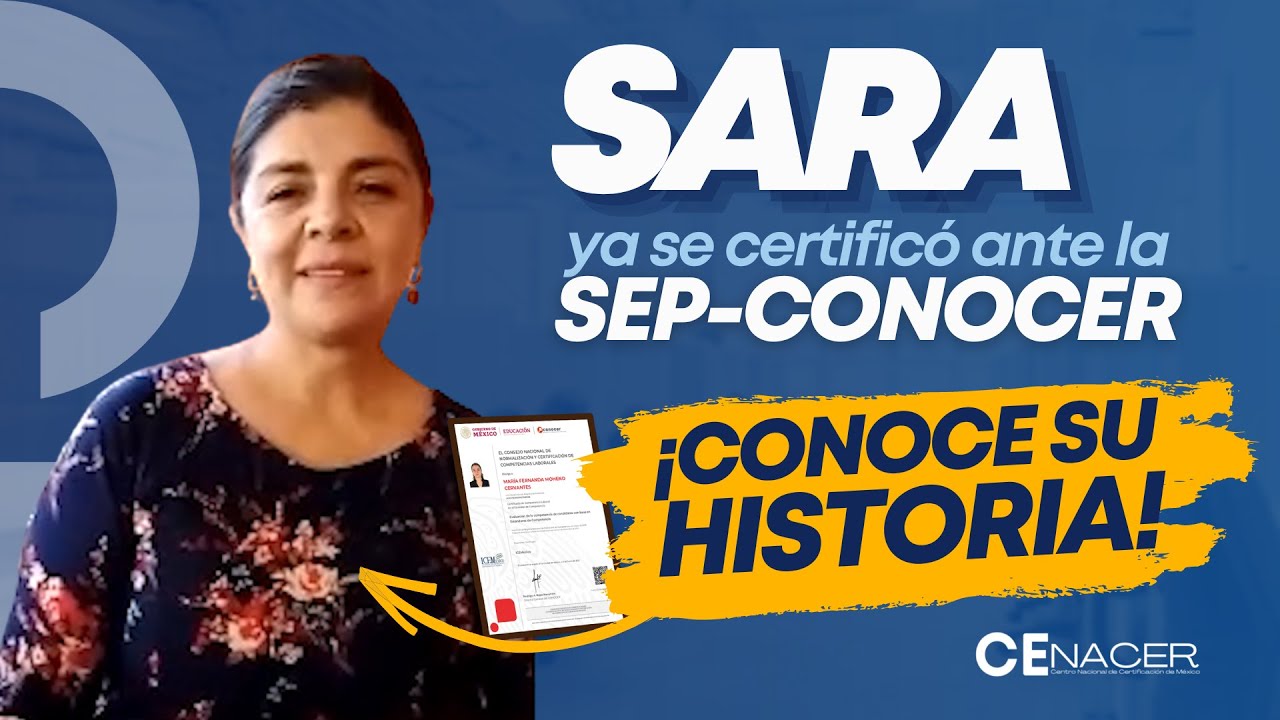 Sara ya se certificó - ¡CONOCE SU HISTORIA! l CENACER México l - YouTube