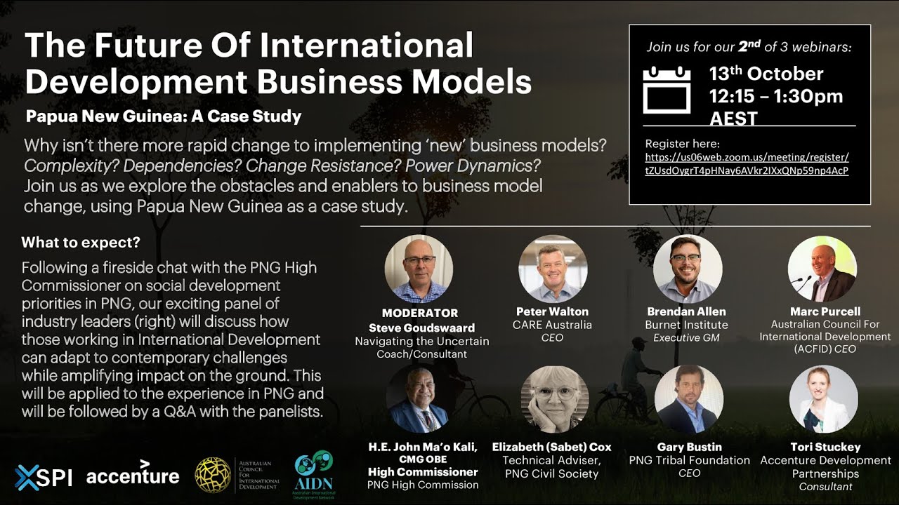 Webinar 2: The Future of International Development Business Models ...