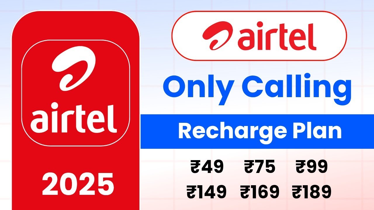 Airtel ka only calling plans | Airtel only calling recharge plan ...