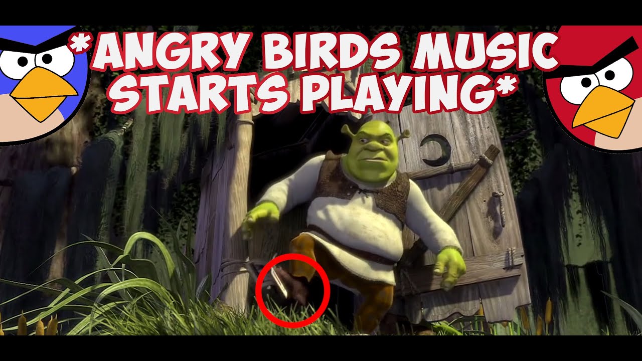 The beginning of Shrek but every time he takes a step the entire Angry ...
