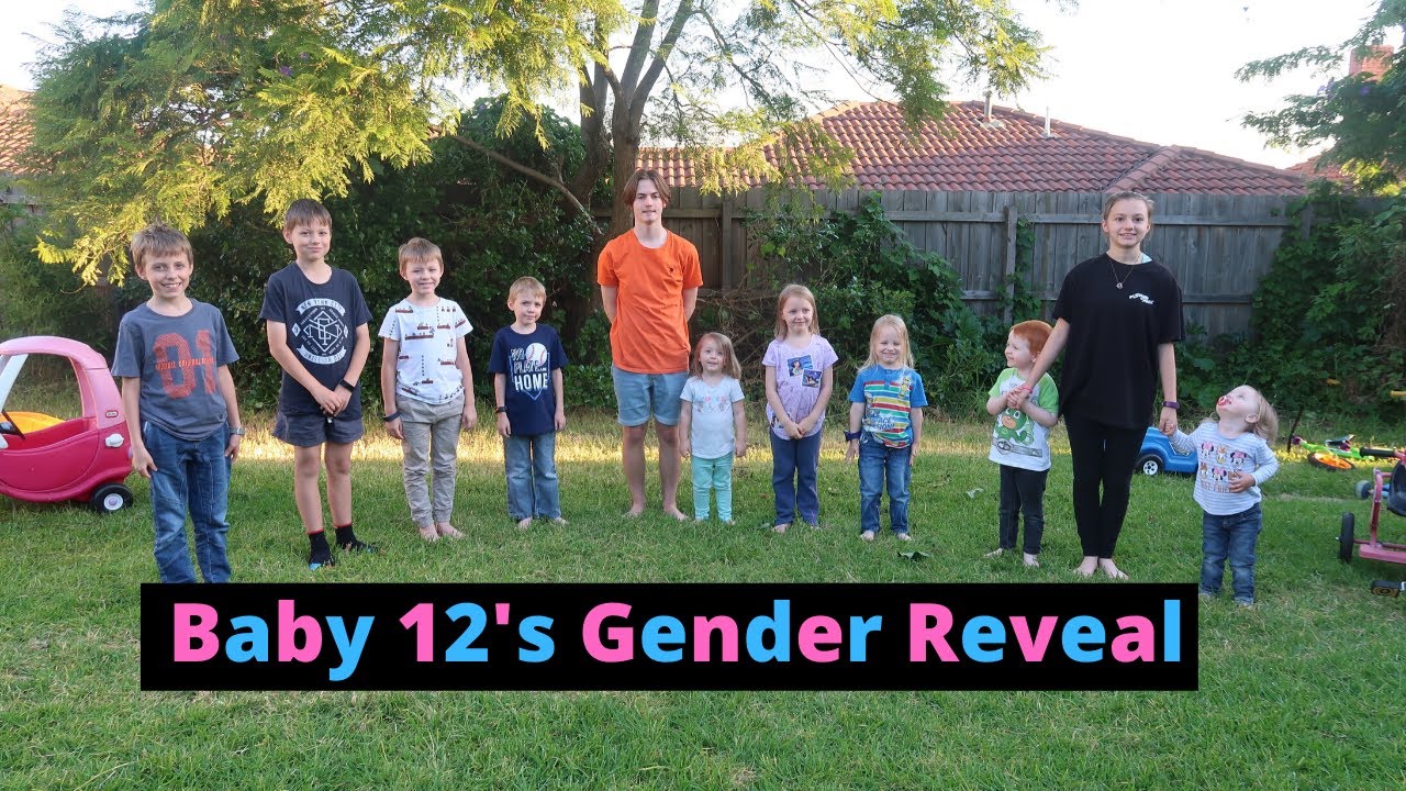 BABY 12'S GENDER REVEAL | Large Family of 13 Daily Vlog - YouTube