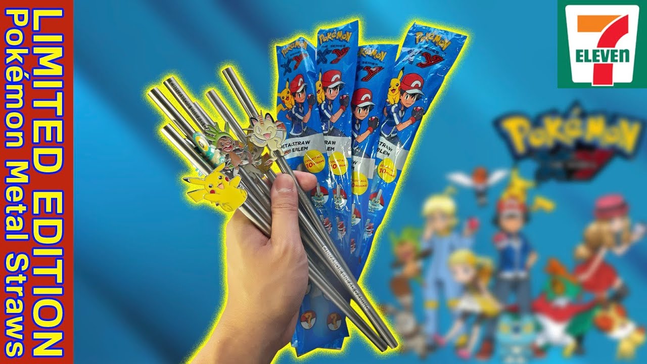 UNBOXING 7-Eleven Philippines Limited Edition Pokémon Metal Straws ...