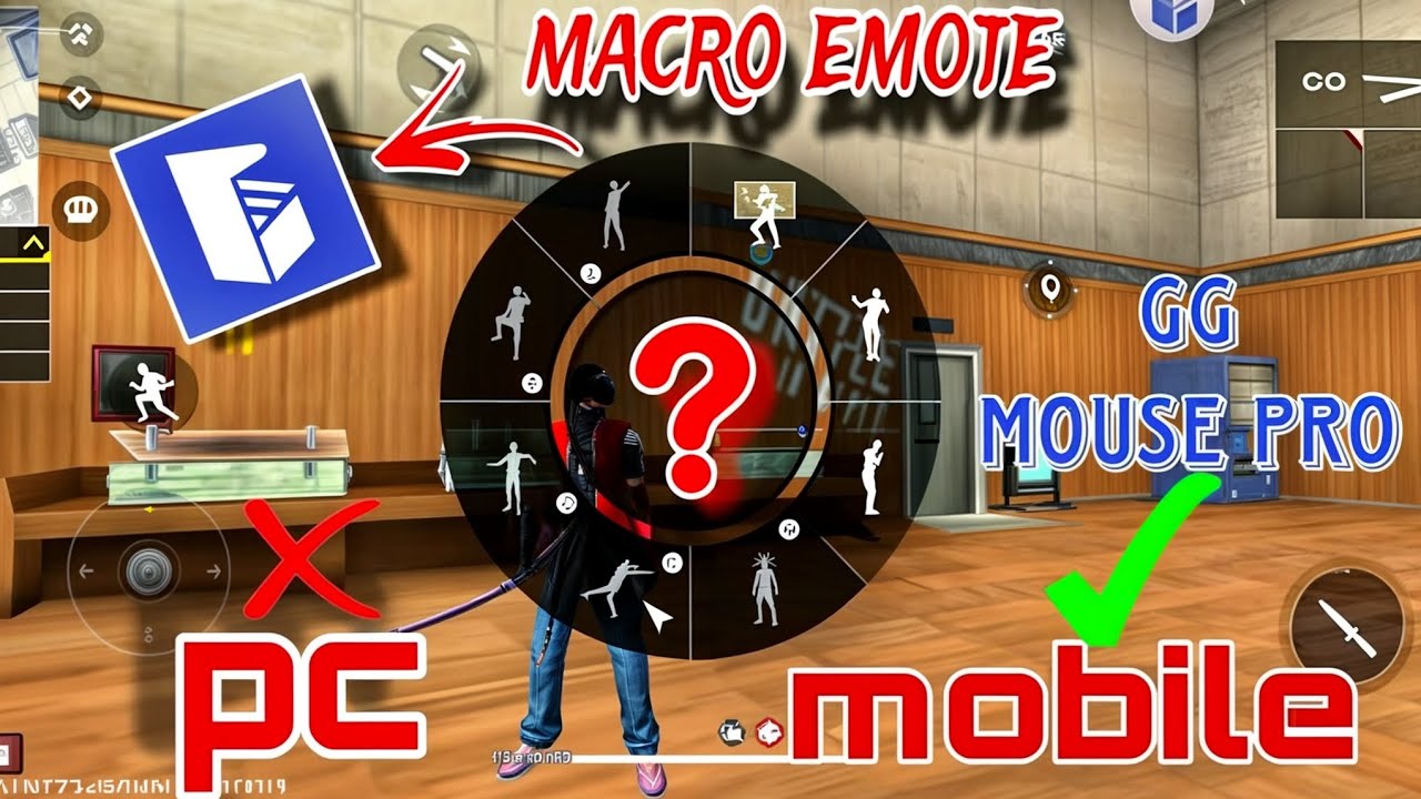 Macro Emote GG mouse pro 🤔🤔 in mobile 📲 one click - YouTube