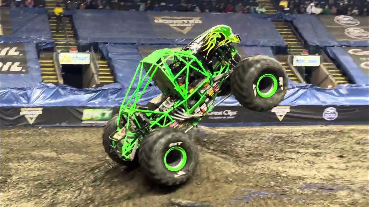 Monster Jam 2023 Total Mortgage Arena Freestyle Competition Grave Digger Krysten Anderson - YouTube