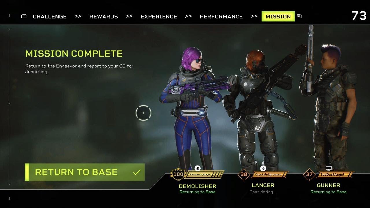 Aliens: Fireteam Elite (PS4) - Wave 50 - Intense - Completed ! Yippee ...