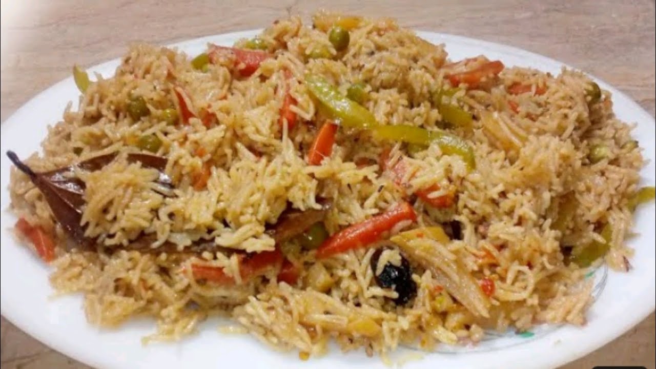 mix Vegetable Pulao Recipe|||mix Vegetable Pulao recipe best sabzi ...
