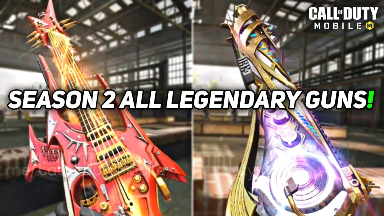 Season 2 all Legendary Guns with it's Kill effect, Inspection, iron ...