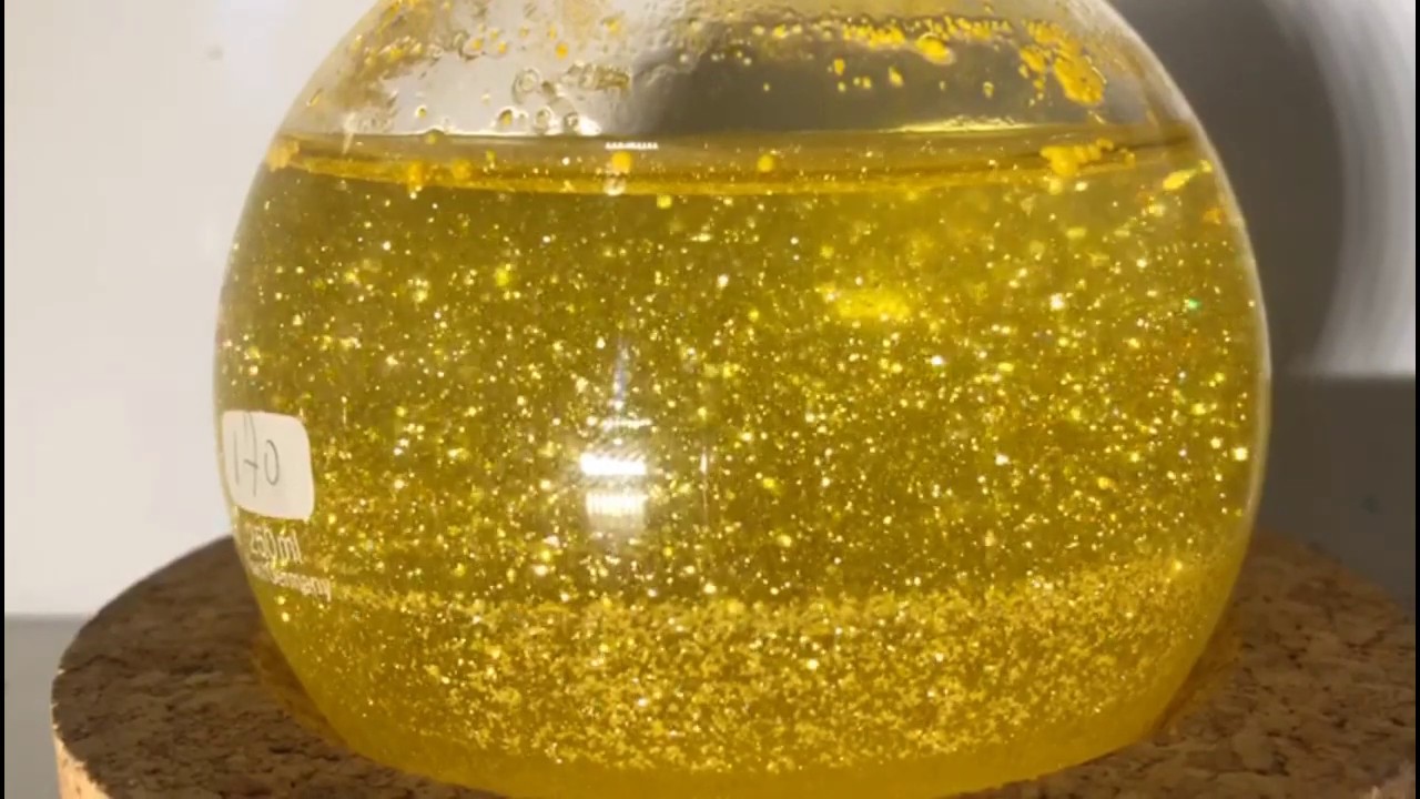 Golden rain experiment - YouTube