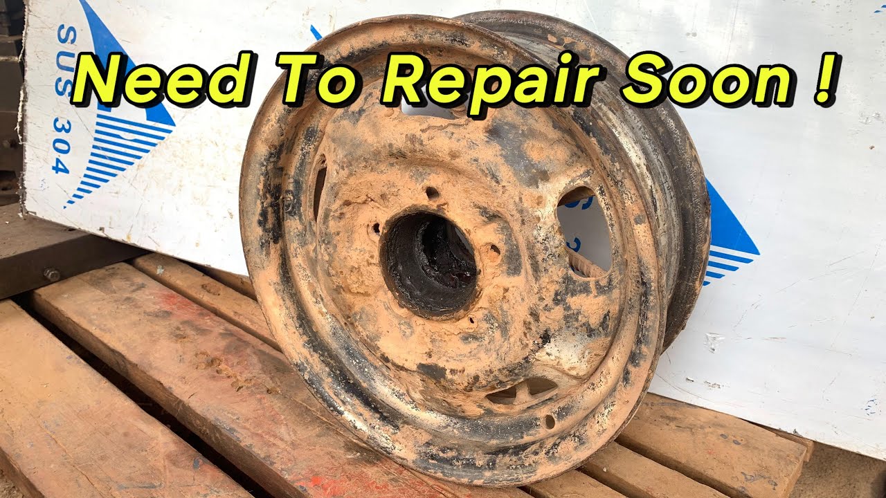How To Repair A Trailer Axle|Make A Wheel Rim Hub@Abom79 - YouTube