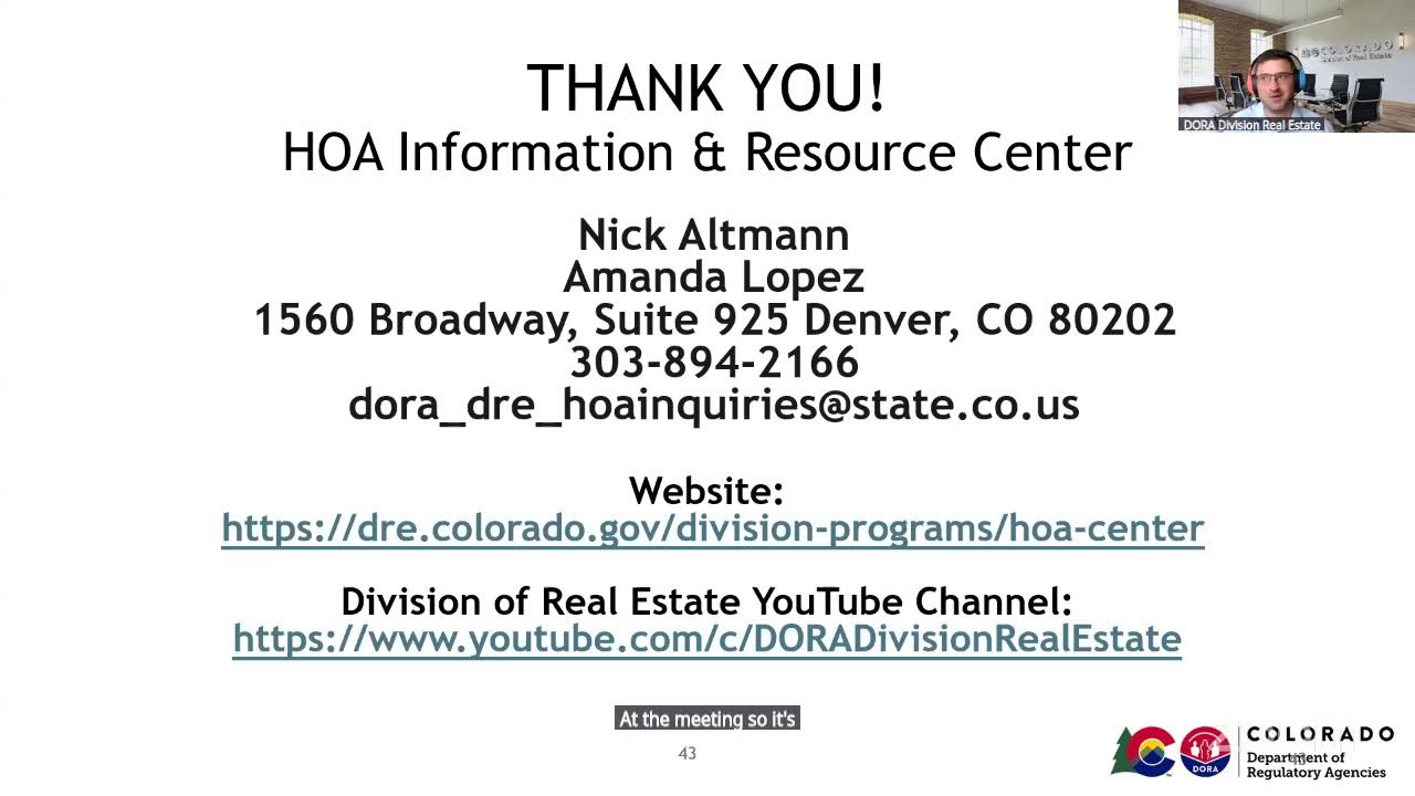 HOA Forum: Homeowner and Board Member Rights and Responsibilities - YouTube