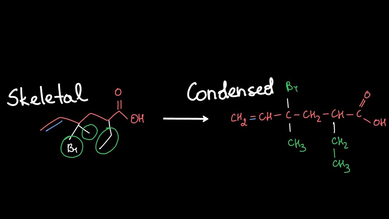 Condensed Structures To Skeletal Structures [Advanced] - YouTube