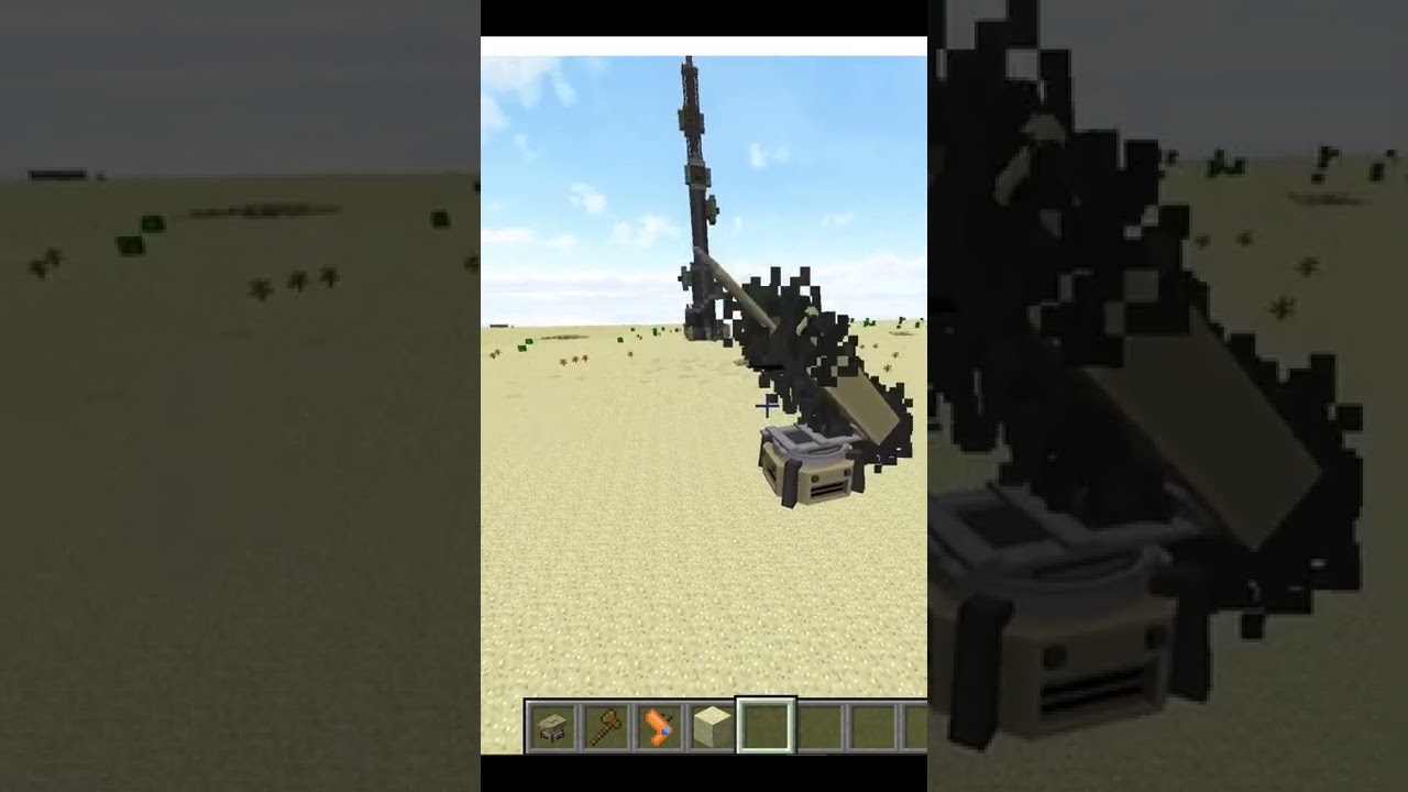 HIMARS Turret in Minecraft! Guided Artillery destruction HBM's NTM # ...