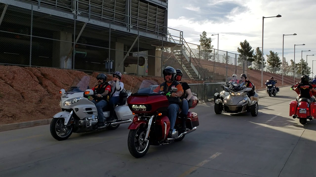 Motorcycle ride through University of Phoenix/Cardinals Stadium. - YouTube